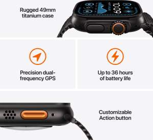 Apple Watch Ultra 2 from Xfinity Mobile in Black Titanium Case - Dark ...