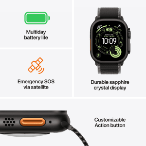 Apple Watch Ultra 3 from Xfinity Mobile in Black Titanium Case with ...