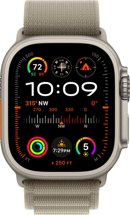 Apple Watch Ultra 2 from Xfinity Mobile in Titanium Case with Olive ...