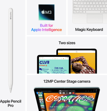 Apple iPad Air 11-inch (M3) from Comcast Business Mobile in Space Gray