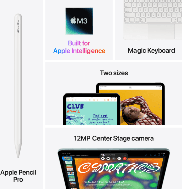 Apple iPad Air 13-inch (M3) from Comcast Business Mobile in Space Gray