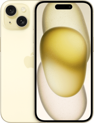 Apple iPhone 15 from Comcast Business Mobile in Yellow