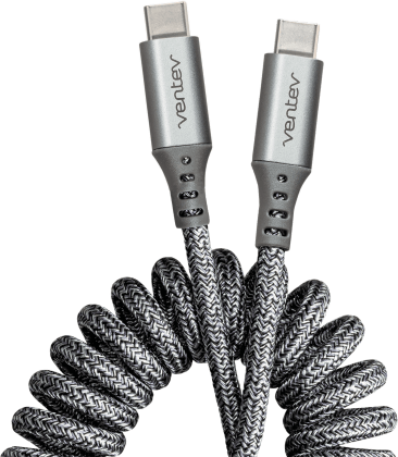 Ventev Coiled 3ft USB-C to USB-C Cable - Gray from Comcast Business ...